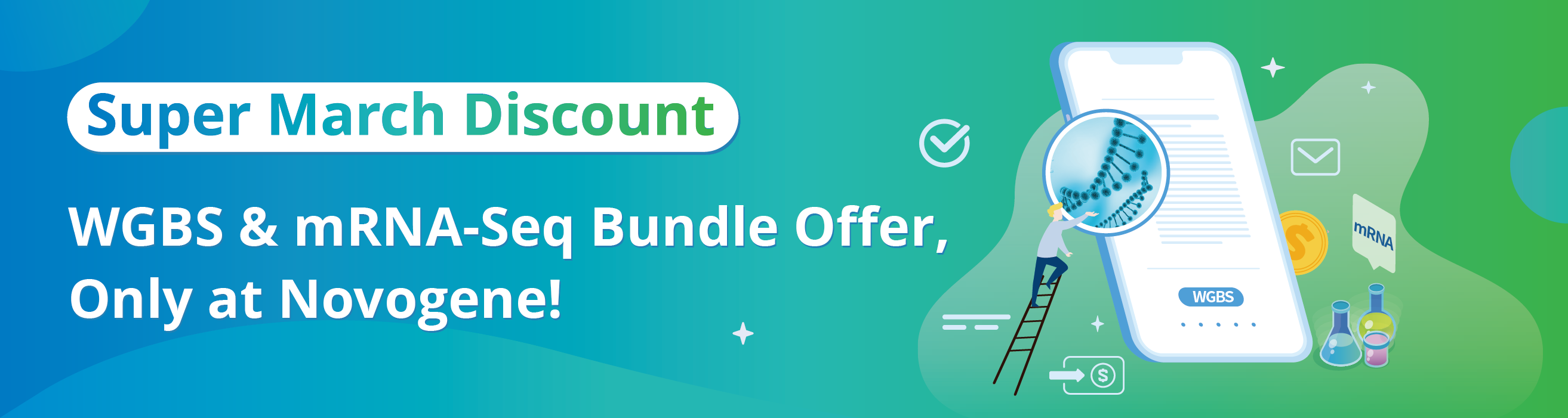 Super March Discount: WGBS & mRNA-Seq Bundle Offer, Only at Novogene!
